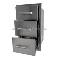 China Stainless Steel Outdoor Kitchen Drawer with Corrosion Resistance and Smooth Sliding Rail Design for sale