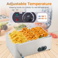 China Commercial Stainless Steel 201 Electric Food Warmer with 1200W Power and 8L Capacity for Restaurants for sale