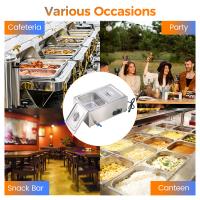 China Commercial Stainless Steel 201 Electric Food Warmer with 1200W Power and 8L Capacity for Restaurants for sale