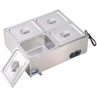China Stainless Steel 201 Food Warmer with Energy Saving Mode and Multiple Temperature Zones for Buffet Displays for sale