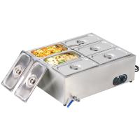 China Stainless Steel 201 Food Warmer with Energy Saving Mode and Multiple Temperature Zones for Buffet Displays for sale
