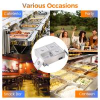 China Commercial 8L Capacity Stainless Steel 201 Electric Food Warmer with 1200W Power for Restaurants for sale
