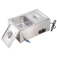 China 6-Pan Stainless Steel Electric Food Warmer Bain Marie with 1200W Power for Hotel Buffet for sale