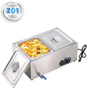 China Electric Food Warmer Bain Marie Buffet Server with 1200W Power and 6 L Capacity in Stainless Steel for sale