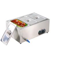 China 110V Commercial Stainless Steel 201 Bain Marie Electric Food Warmer with 150L Capacity and Energy Saving Mode for sale