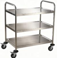 China Stainless Steel Worktables Featuring Heavy Duty Casters and Multiple Stainless Steel Trays for Organized and Workspaces for sale