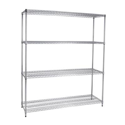China Heavy Duty Chrome Shelving Durable Rust Resistant Stainless Colored Chrome Plated Storage Solution Suitable for Multi Scene for sale