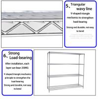 China Heavy Duty Chrome Shelving Durable Rust Resistant Stainless Colored Chrome Plated Storage Solution Suitable for Multi Scene for sale