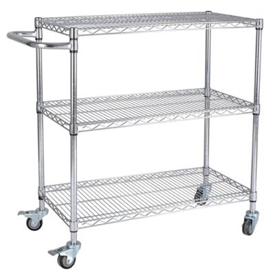 China Heavy Duty Chrome Shelving Industrial Metal Shelving Units Offering Adjustable Shelves and High Load Capacity for Storage for sale