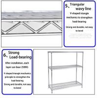 China Heavy Duty Chrome Shelving Strong Metal Shelving Units Ideal for Heavy Load Storage and Space Utilization in Warehouses for sale