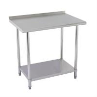 China Flexible Stainless Steel Worktables with NSF Certification Adjustable Lower Shelf and Stable Foot Pegs Designed for Food Industry for sale
