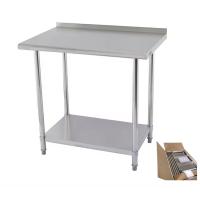 China Flexible Stainless Steel Worktables with NSF Certification Adjustable Lower Shelf and Stable Foot Pegs Designed for Food Industry for sale