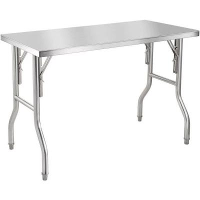China Foldable Stainless Steel Worktables constructed from stainless steel offering excellent resistance to rust stains and corrosion for sale