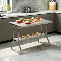 China Foldable Stainless Steel Worktables constructed from stainless steel offering excellent resistance to rust stains and corrosion for sale