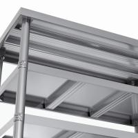 China Heavy Duty Stainless Steel Worktables with Non Porous Surfaces and Multi Shelf Design Suitable for Garages Commercial Kitchens and Laboratories for sale