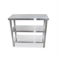 China Robust Stainless Steel Worktable and Workbench with Smooth Prep Surface and Tiered Storage for High Volume Commercial Kitchens for sale