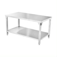 China Smart Storage Stainless Steel Worktables With Three Tier Open Shelves To Improve Organization And Food Preparation Speed for sale