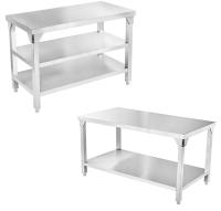 China Smart Storage Stainless Steel Worktables With Three Tier Open Shelves To Improve Organization And Food Preparation Speed for sale