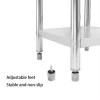 China Food safe Stainless Steel Worktables constructed from stainless steel offering rust resistance and long term durability for professional kitchen for sale
