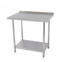 China NSF Certified Stainless Steel Worktable with Adjustable Lower Shelf and Stable Foot Pegs for Food Industry Use for sale