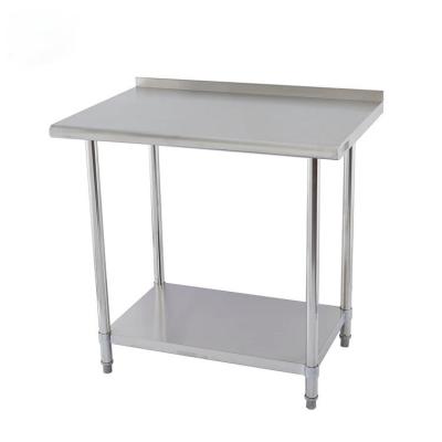 China NSF Certified Stainless Steel Worktable with Adjustable Lower Shelf and Stable Foot Pegs for Food Industry Use for sale