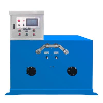 China 500mm PLC Wire Cable Extruder Automatic Metering Tie Loading And Shaft Loading Structure Double Shaft Take Up Machine for sale