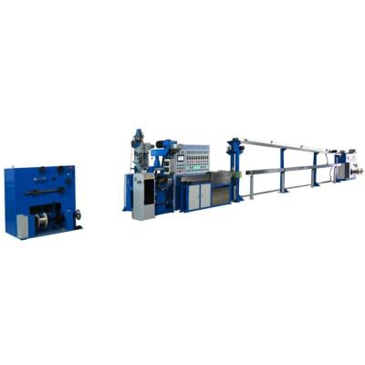China Φ30+20mm Core Wire Twin Layer Chemical Foaming Extrusion Line Solid Wire Extruder for sale