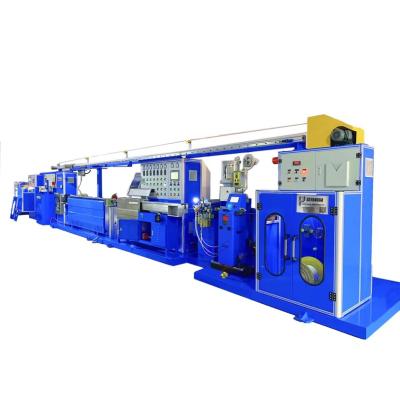 China High Productivity Ultra Fine Conductor Teflon Making Machine Φ30mm Controlled Inverter PLC for sale
