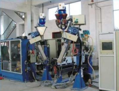 China High Automatic Control Physical Forming Coaxial Cable Making Machine For Low Consumption Wire Extrusion for sale