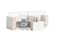 China Verdure Office Panel System with 45-Degree Aesthetics, Modular Design for Task-Oriented Workspace for sale