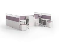 China Verdure Office Panel System with 45-Degree Aesthetics, Modular Design for Task-Oriented Workspace for sale