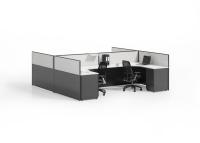 China Verdure Office Panel System with 45-Degree Aesthetics, Modular Design for Task-Oriented Workspace for sale