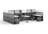 China Verdure Office Panel System with 45-Degree Aesthetics, Modular Design for Task-Oriented Workspace for sale