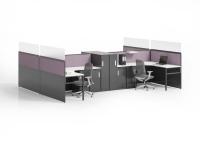 China Verdure Office Panel System with 45-Degree Aesthetics, Modular Design for Task-Oriented Workspace for sale