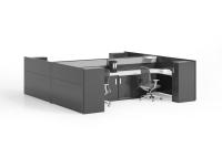 China Verdure Office Panel System with 45-Degree Aesthetics, Modular Design for Task-Oriented Workspace for sale