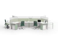 China Verdure Office Panel System with 45-Degree Aesthetics, Modular Design for Task-Oriented Workspace for sale