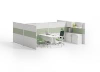 China Verdure Office Panel System with 45-Degree Aesthetics, Modular Design for Task-Oriented Workspace for sale