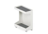 China Mobile Storage Cabinet with Adjustable Width 220mm to 240mm, Silent Swivel Casters, and Spacious Lower Shelf for sale