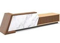China I Key Modern Reception Desk with Geometric Design and Dual Functionality - W4800*D950*H1110(mm) for sale