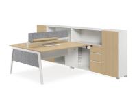 China Lido Pro-Desks Aluminum-frame Workstation with Functional Beam and Multiple Color Options for sale