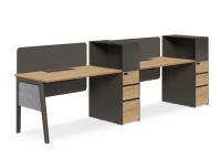 China Lido Pro-Desks Aluminum-frame Workstation with Functional Beam and Multiple Color Options for sale