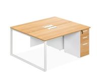 China Linz II 3 Geometric Design Dual Functionality Modern Style Office Desk Workstation for sale