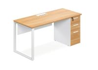 China Linz II 3 Geometric Design Dual Functionality Modern Style Office Desk Workstation for sale
