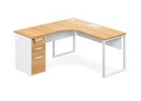 China Linz II 3 Geometric Design Dual Functionality Modern Style Office Desk Workstation for sale