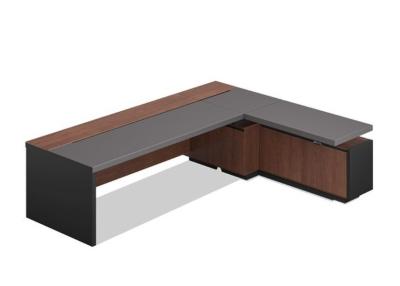 China Larry 2 Sit Stand Desk with L-shaped Structure and Modern Retro Styling - Multiple Size Options Height-Adjustable Desk for sale