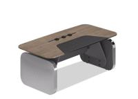 China Altaes 2 Modern Executive Desk with Futuristic Aesthetic and W2880*D2240*H750-1150(mm) Dimensions for sale