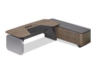 China Altaes 2 Modern Executive Desk with Futuristic Aesthetic and W2880*D2240*H750-1150(mm) Dimensions for sale