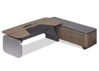 China Altaes 2 Modern Executive Desk with Futuristic Aesthetic and W2880*D2240*H750-1150(mm) Dimensions for sale