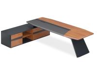 China Aulenti 2 Luxury Office Desk with W6600*D2000*H760(mm) and W3600*D1500*H760(mm) Dimensions for Private Office for sale