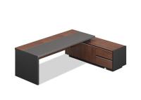 China Larry 3 Private Desk with L-shape Structure and Modern Retro Styling in W2610*D400*H2000(mm) for Executive Offices for sale